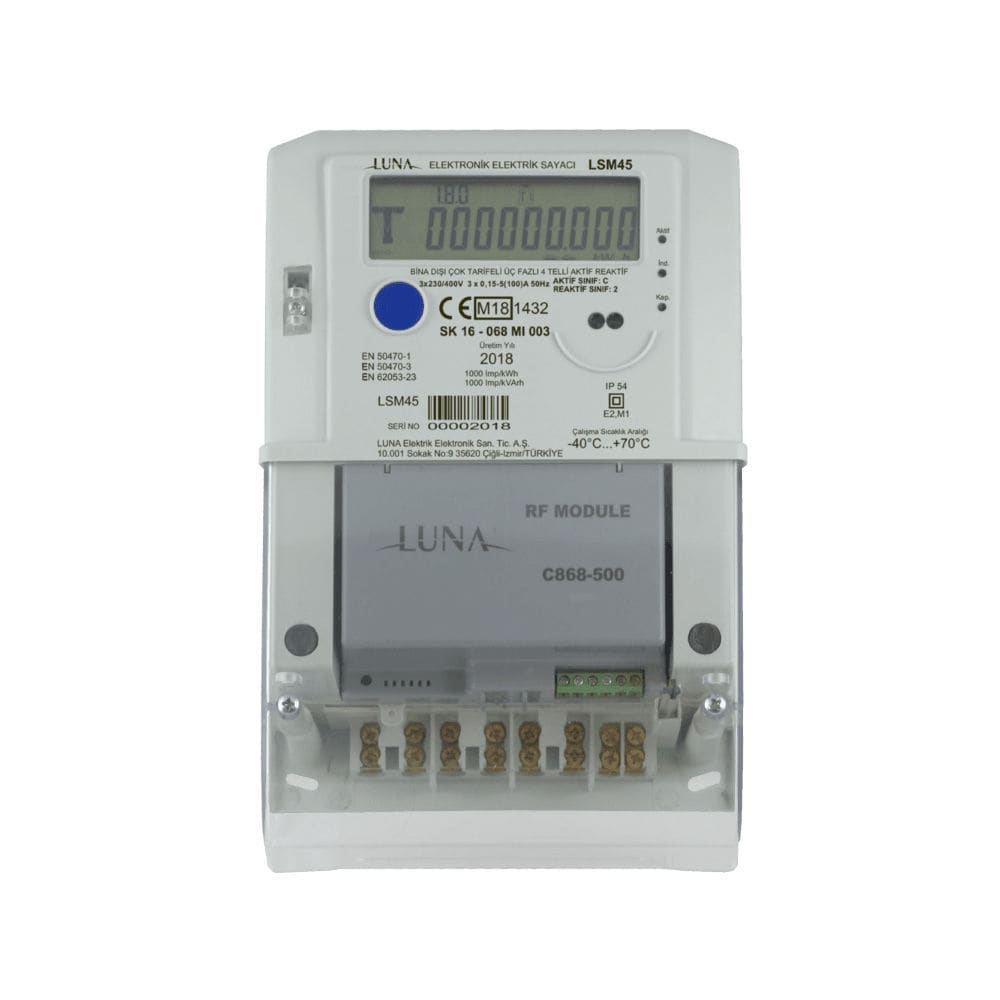Three-phase electric energy meter - LSM450 - Luna Elektrik - wall ...