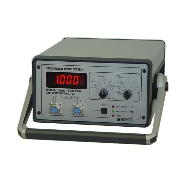 Portable microhmmeter - MRC 100S–BD-3 - SCHUETZ - digital / battery ...