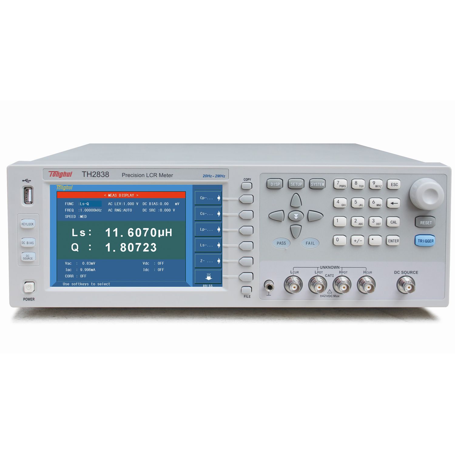 Benchtop LCR meter - TH2838 - Changzhou Tonghui Electronic Co., Ltd.