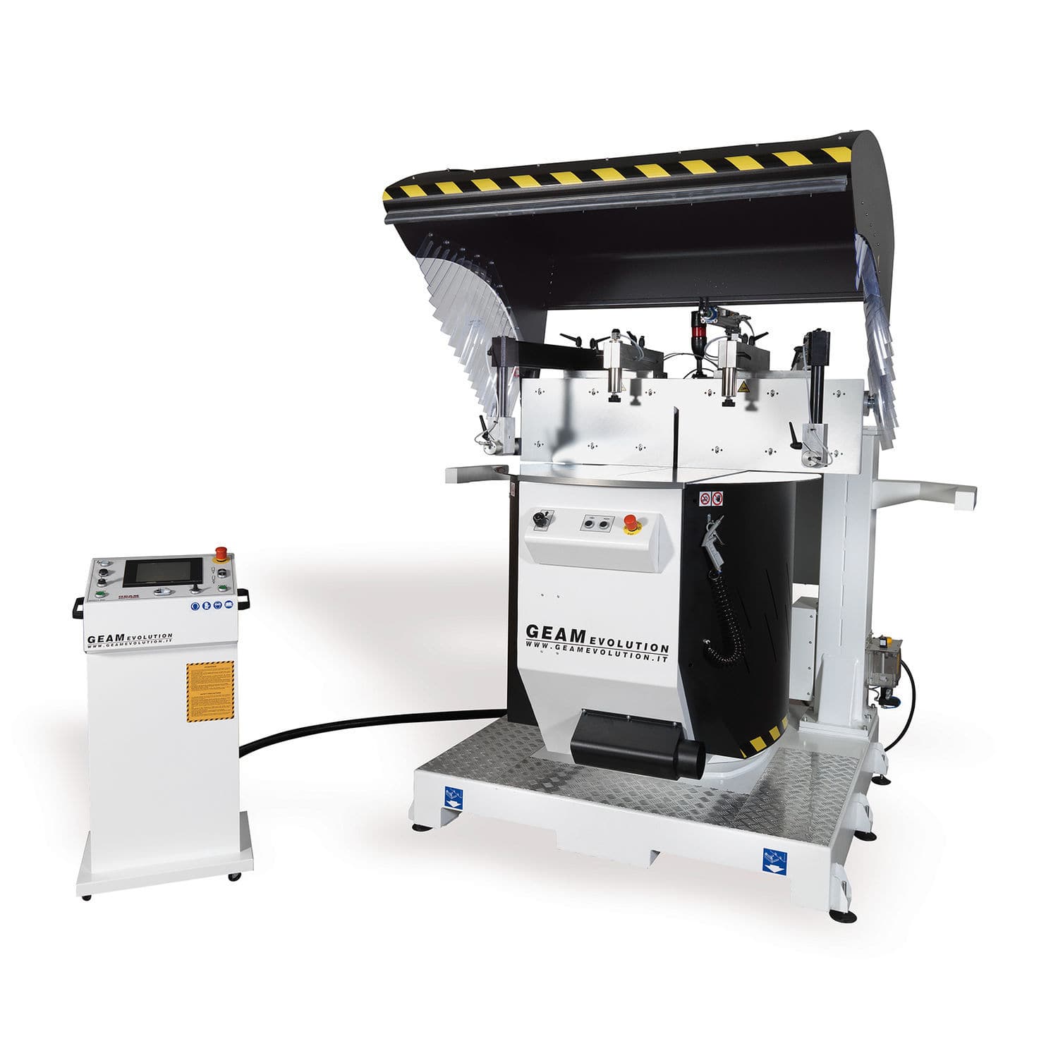 Blade cutting machine - MANTA 850 E - geam evolution srl - for PVC ...