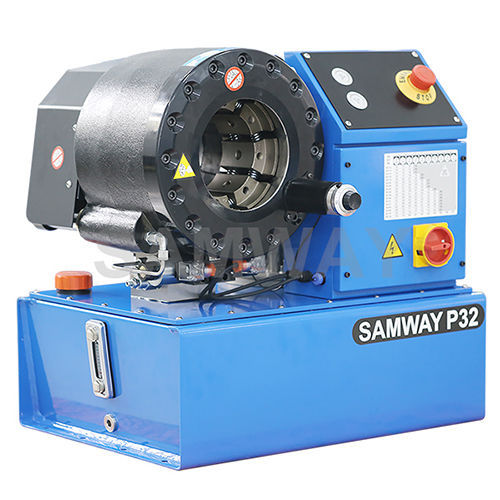 Hose crimping machine - P32 - WUXI SAMWAY CO.,LTD - hydraulic hose / fully-automatic / electro ...