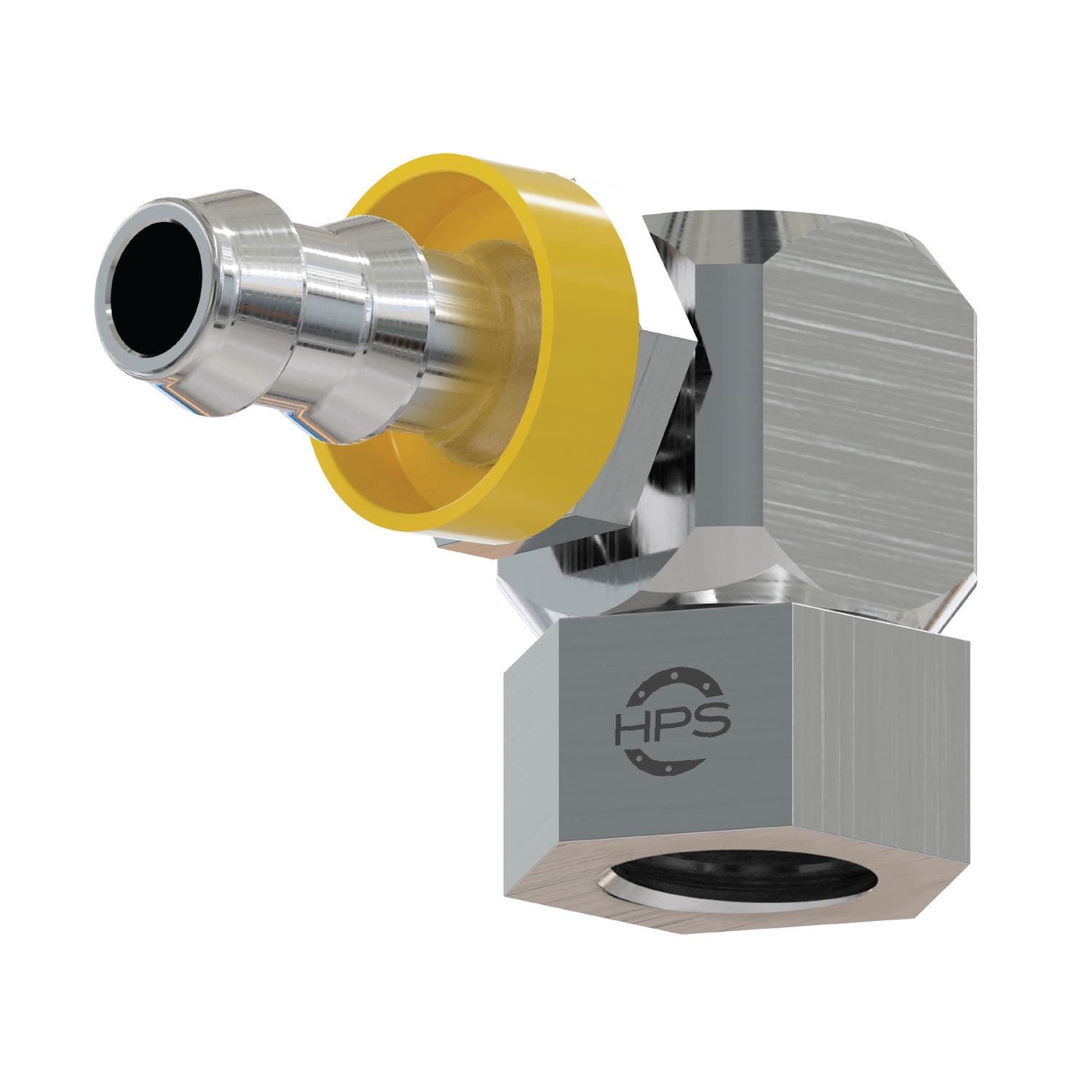 Orientable fitting - HPS International - hydraulic / tapped / barbed