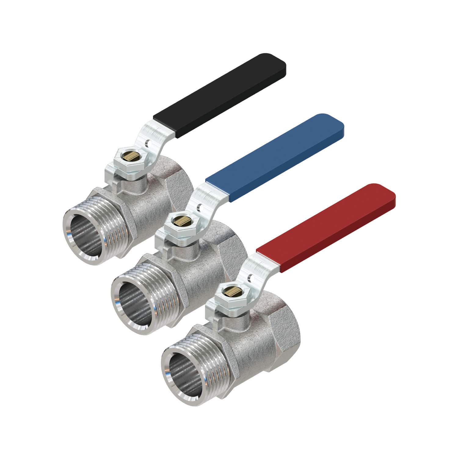 Water tap - HPS International - lever-operated / male-female / 3/4