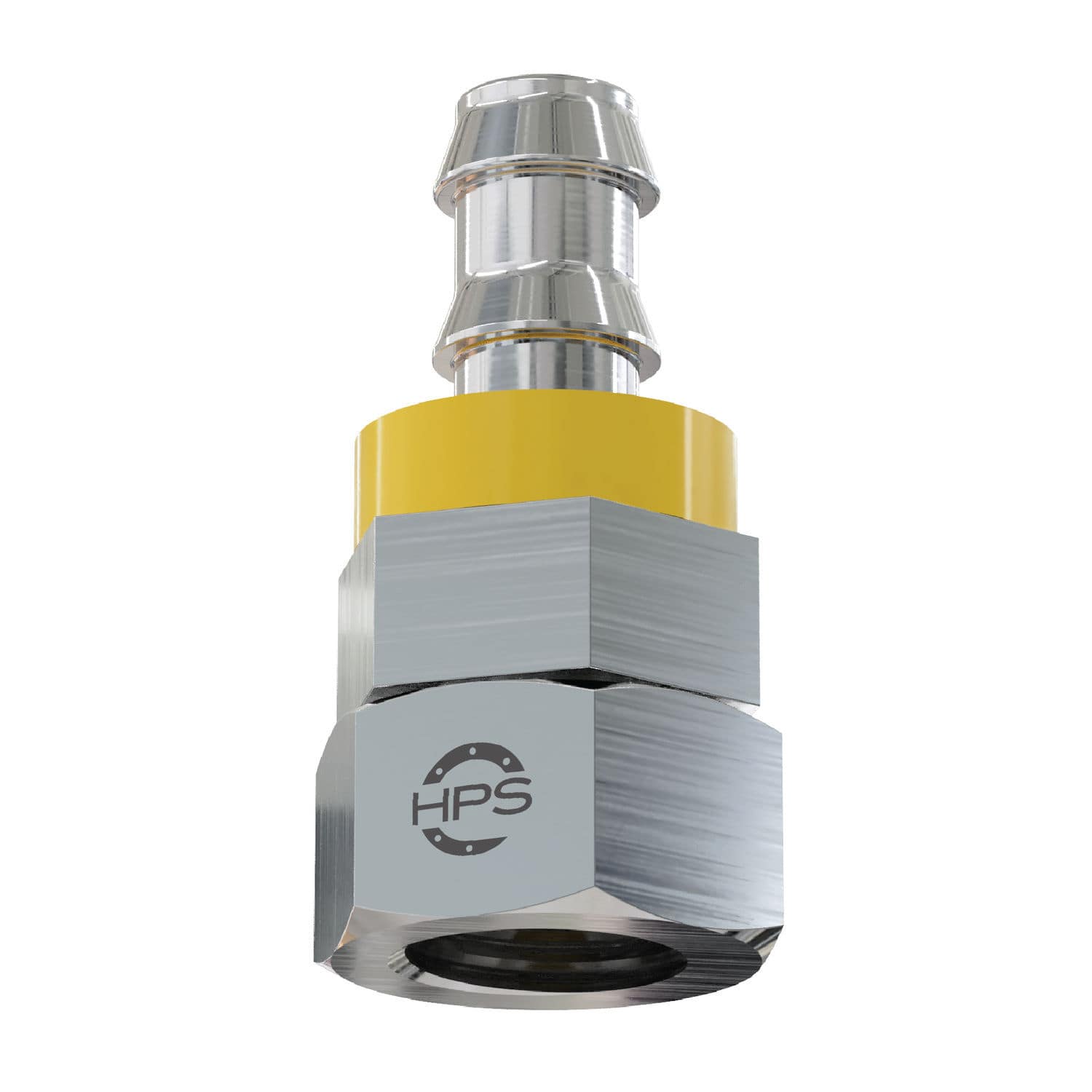 Push-to-lock hose fitting - HPS International - hydraulic / tapped / barbed