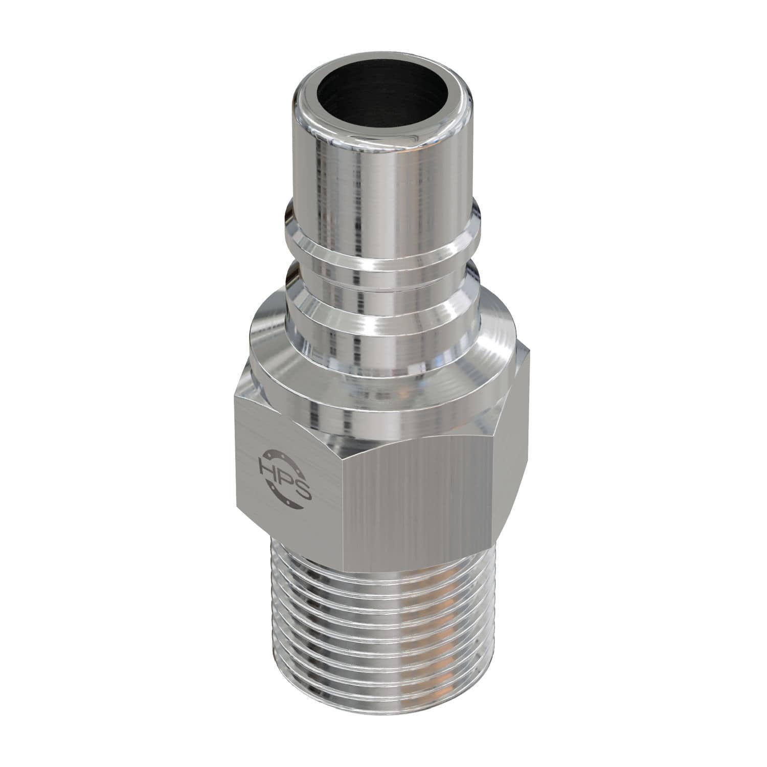 Self-sealing fitting - HPS International - hydraulic / threaded / brass