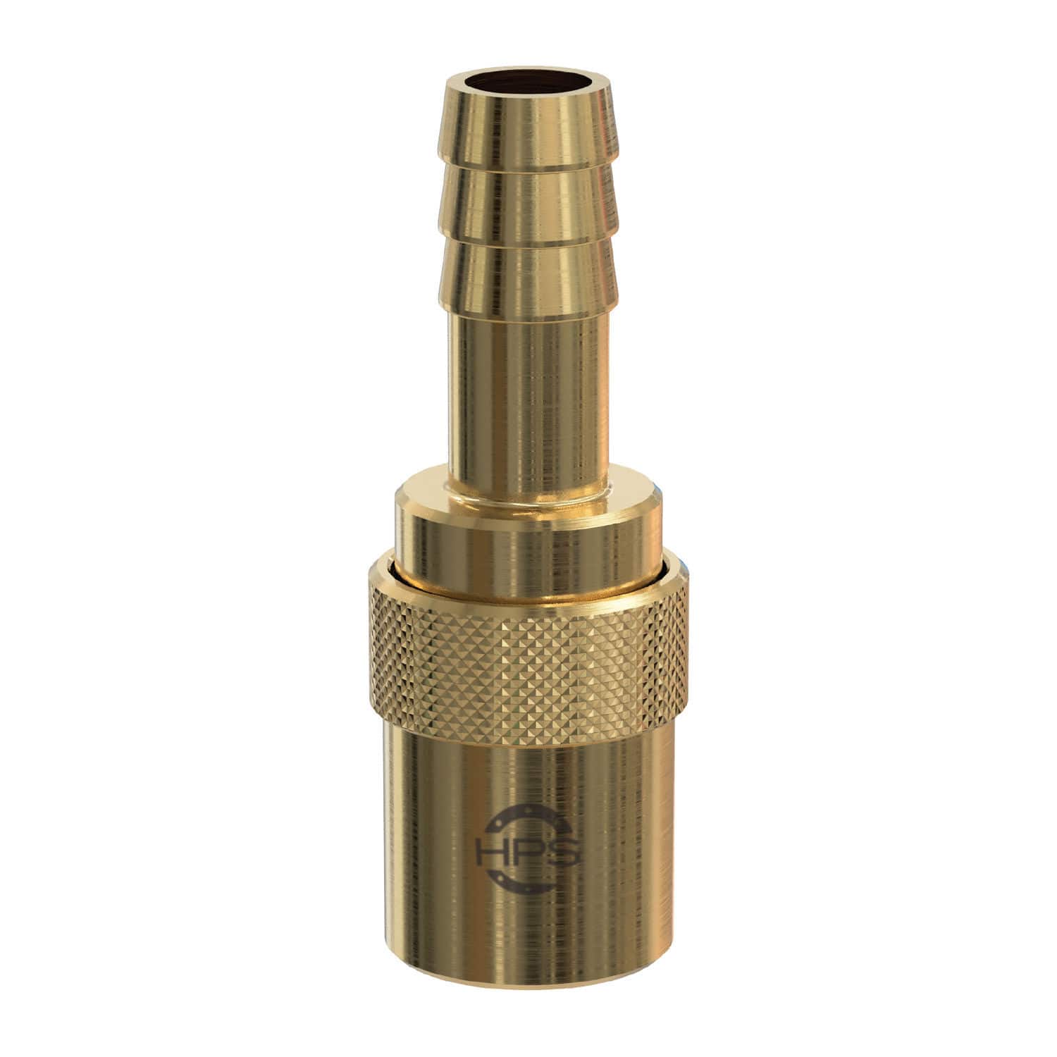 Socket fitting - HPS International - hydraulic / brass / male