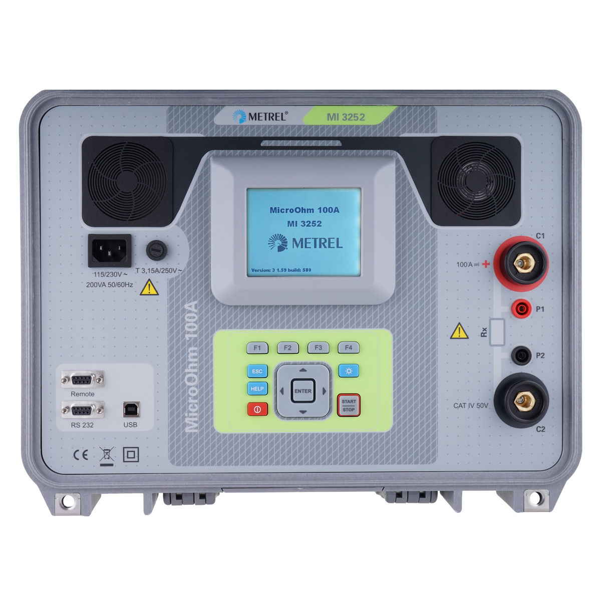 Digital microhmmeter - MI 3252 MicroOhm 100A - METREL - portable / low ...