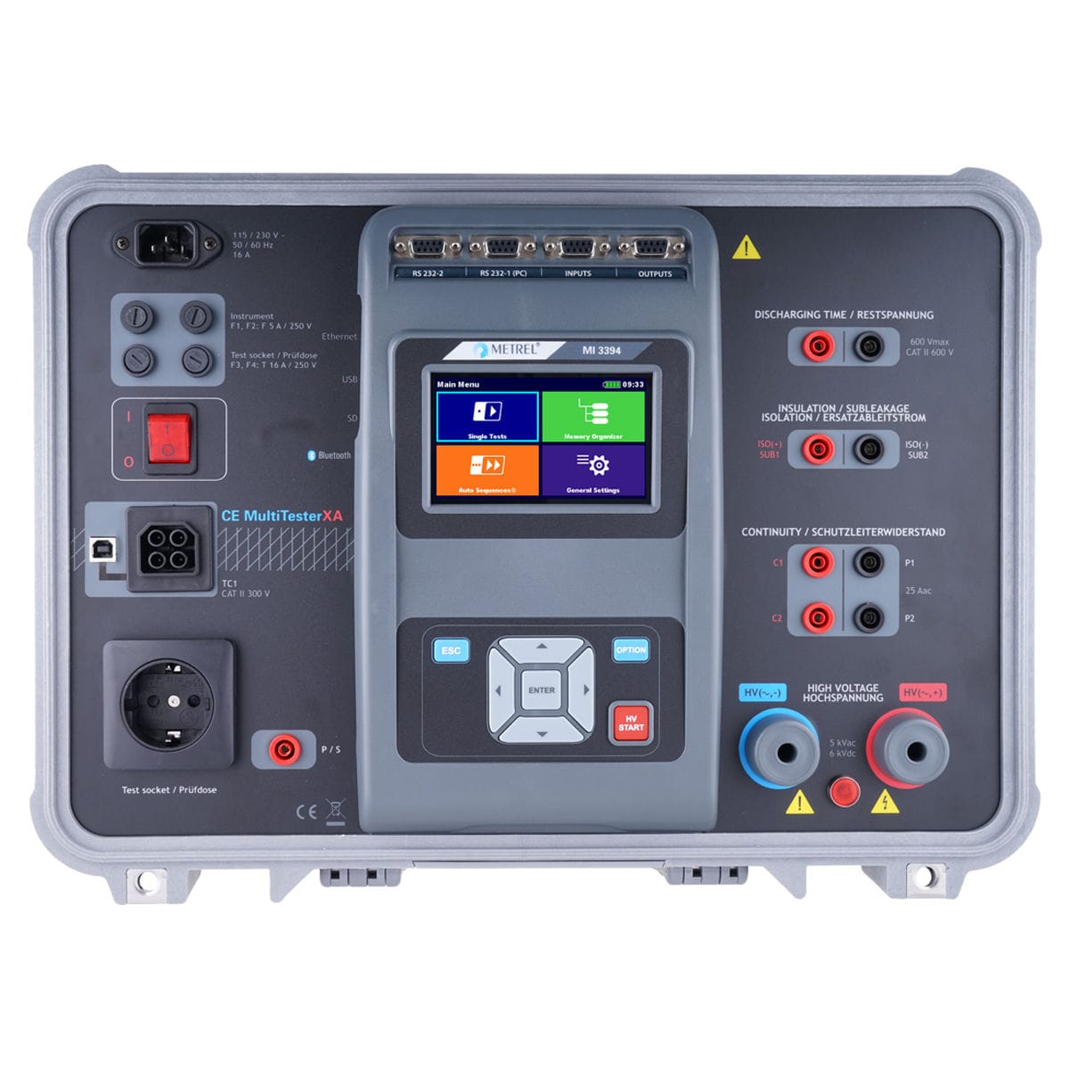 High-voltage tester - MI 3394 CE MultiTesterXA - METREL - continuity ...