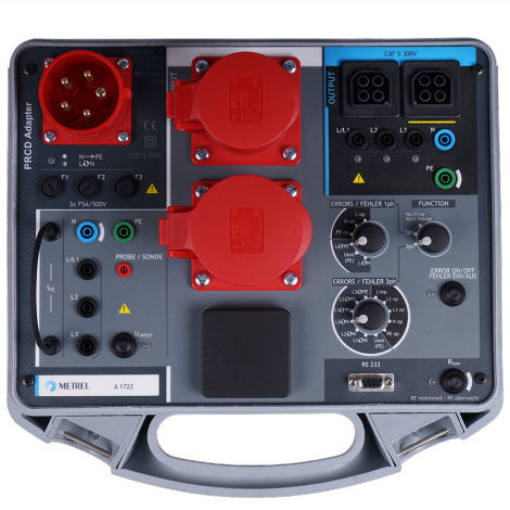 Test power adapter - A 1722 PRCD adapter - METREL - safety / single ...