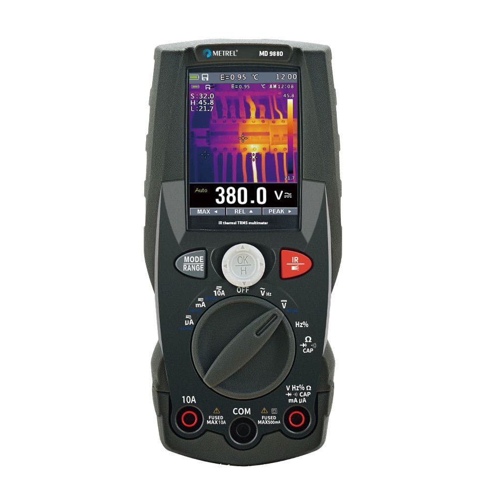 Digital multimeter - MD 9880 - METREL - portable / with IR thermometer ...