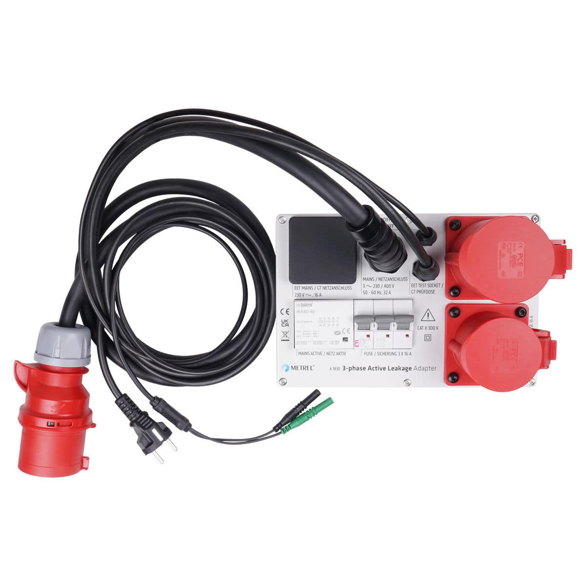 3-phase adapter - A 1830 - METREL - electric / test
