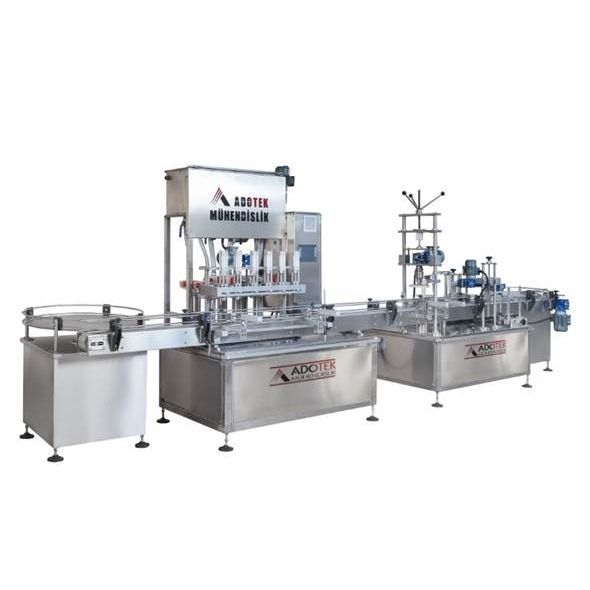 Automatic filler capper labeler - ADK 308 - Adotek Machine - bottle ...