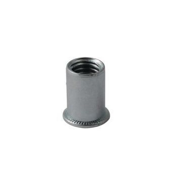 Threaded insert - AC-ITT series - FIXI - steel / flat-head