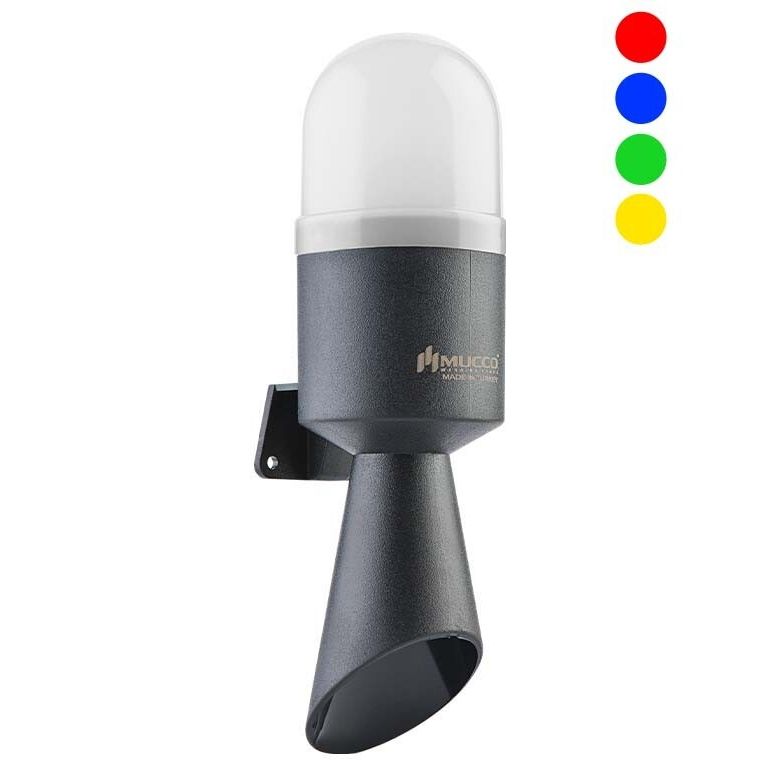 Wall-mount warning horn - SNT-B72-RGB - MUCCO Warning Lights - with LED ...