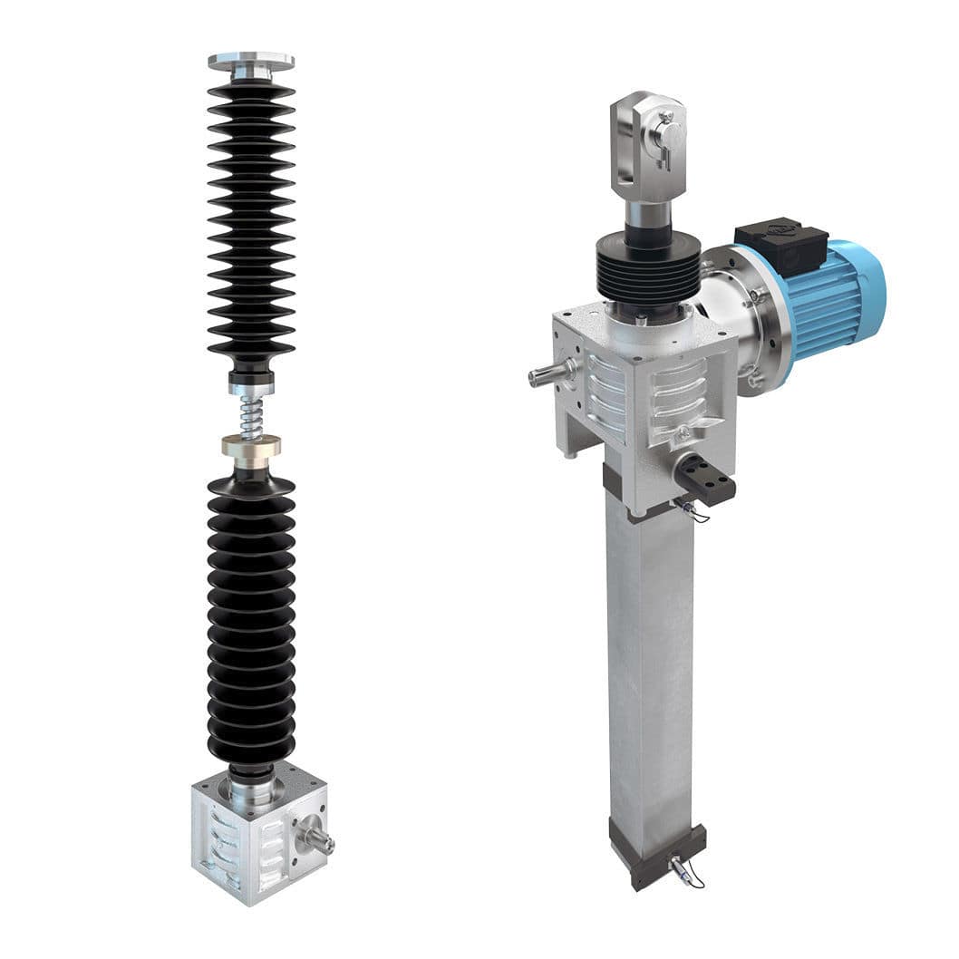 Rotating screw jack - TS series - ATLANTA - trapezoidal screw / cubic