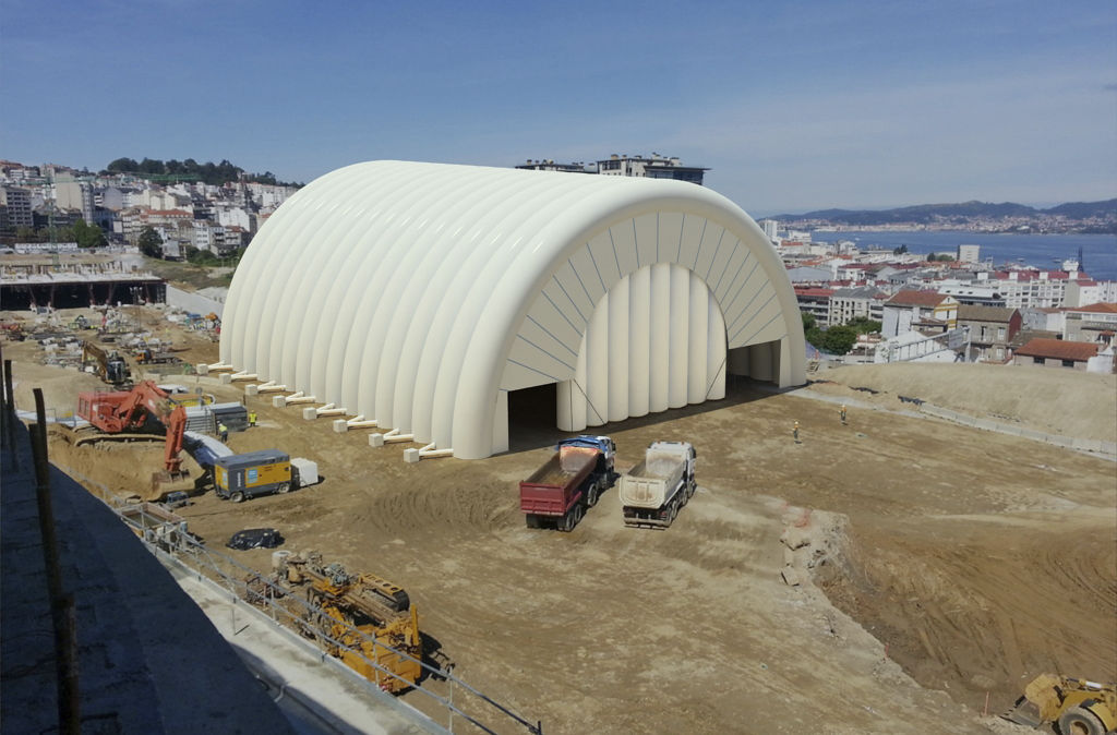 Inflatable structure for industrial applications - BUILDAIR