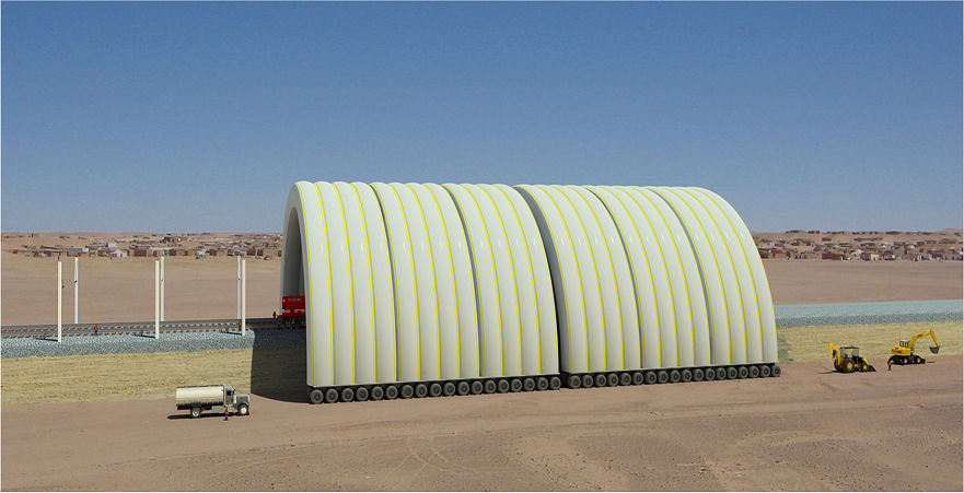Storage inflatable structure - BUILDAIR - for industrial applications ...