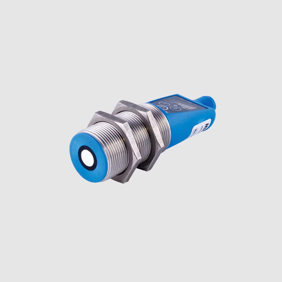 Cylindrical distance sensor - Mid+ 130 - Midatec - ultrasonic / analog ...