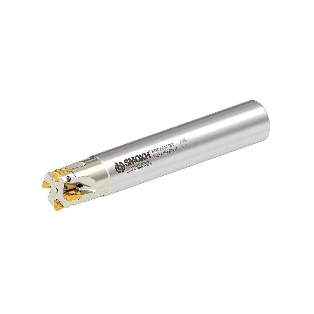 Corner rounding milling cutter - ST90 AO12 D25 W25 L150 Z04-H - SMOXH ...