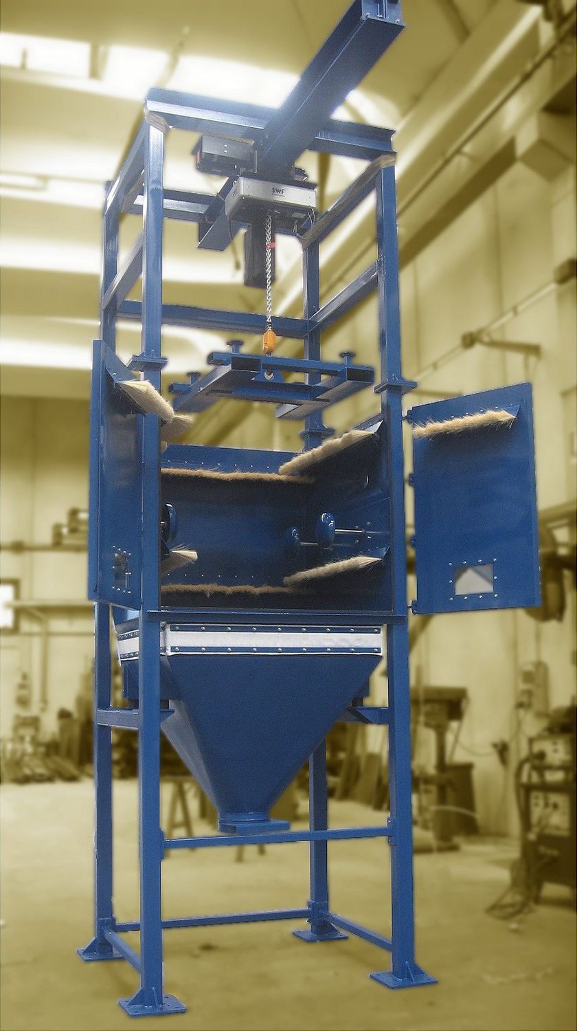 Big bag unloading machine with lifting device - Stawimpianti