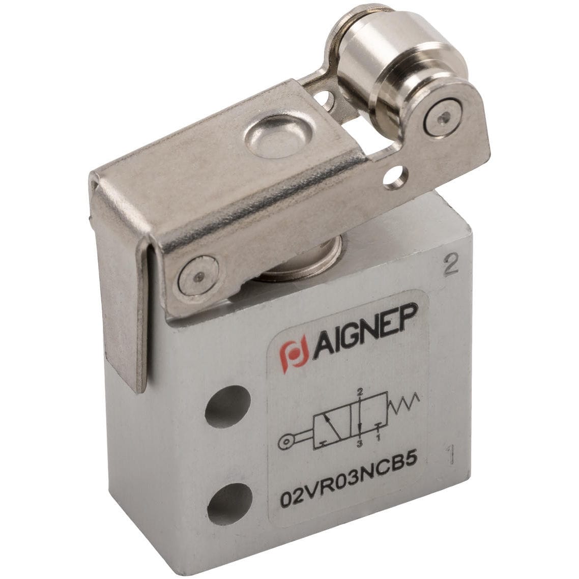 Poppet pneumatic directional control valve - 02VR - AIGNEP - roller lever / mechanically ...