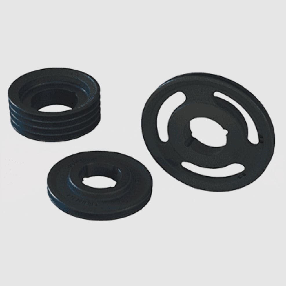V-belt pulley - Cross & Morse - groove / cast iron / split