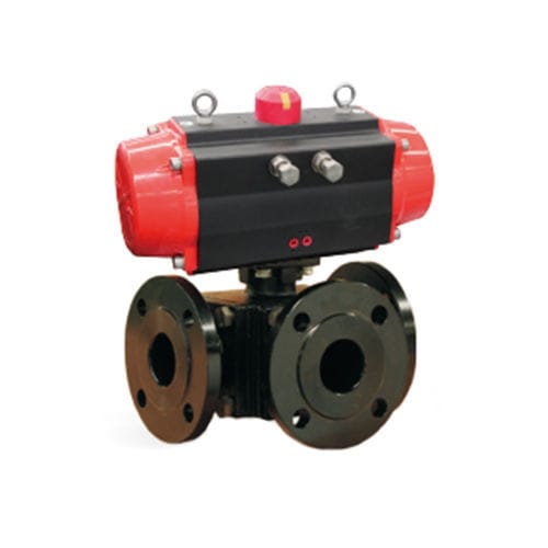 Ball valve - RP-400 - ROPO GmbH - pneumatic / for control / for water