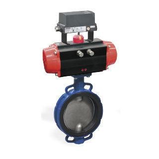 Butterfly valve - RP-800 - ROPO GmbH - pneumatic / for control / for oil