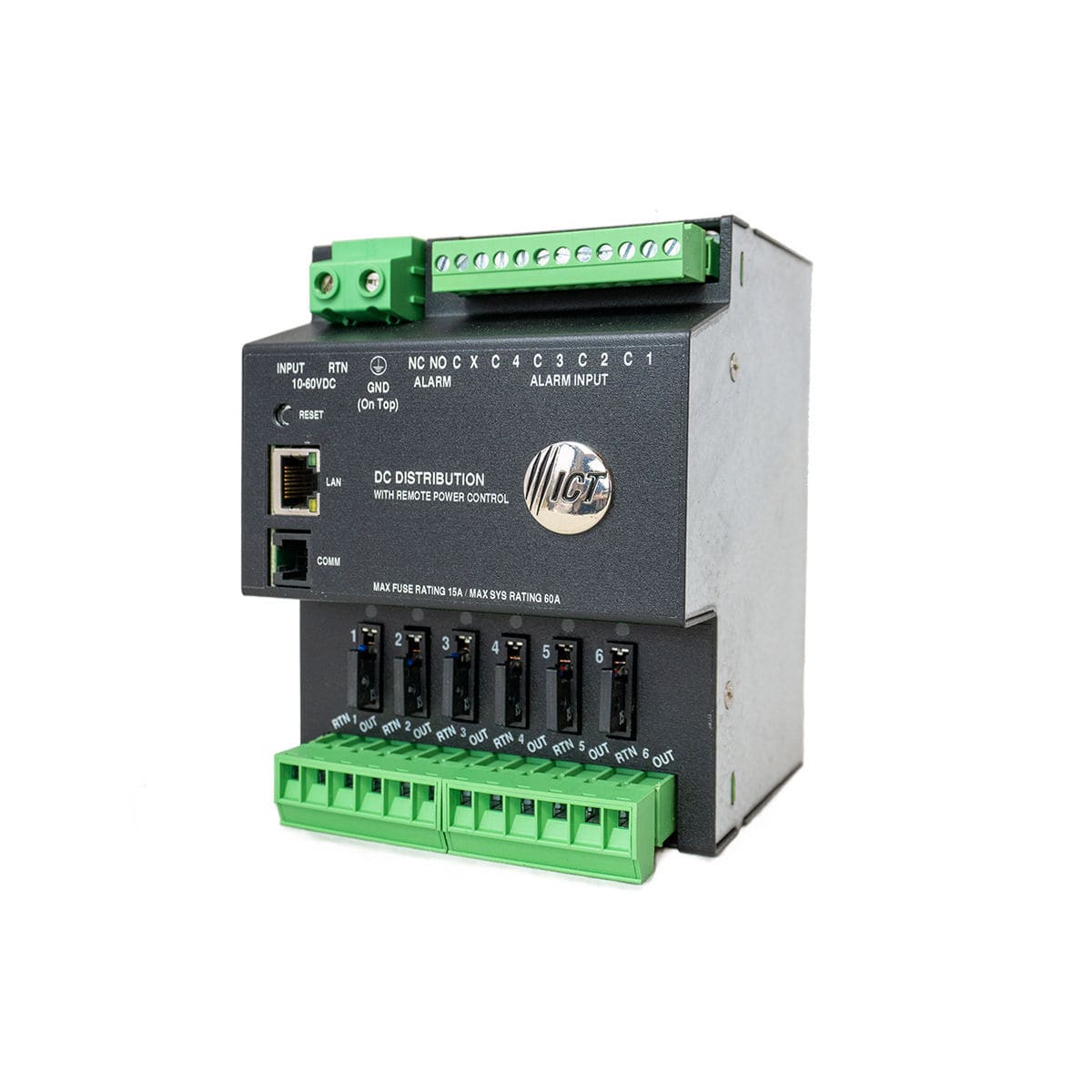 Rack-mount power distribution unit - ICT-DIN-PDU6 - Innovative Circuit ...