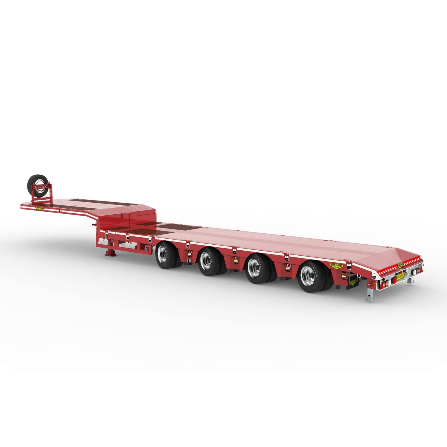 4-axle semi-trailer - Broshuis BV - towed / with hydraulic suspensions ...