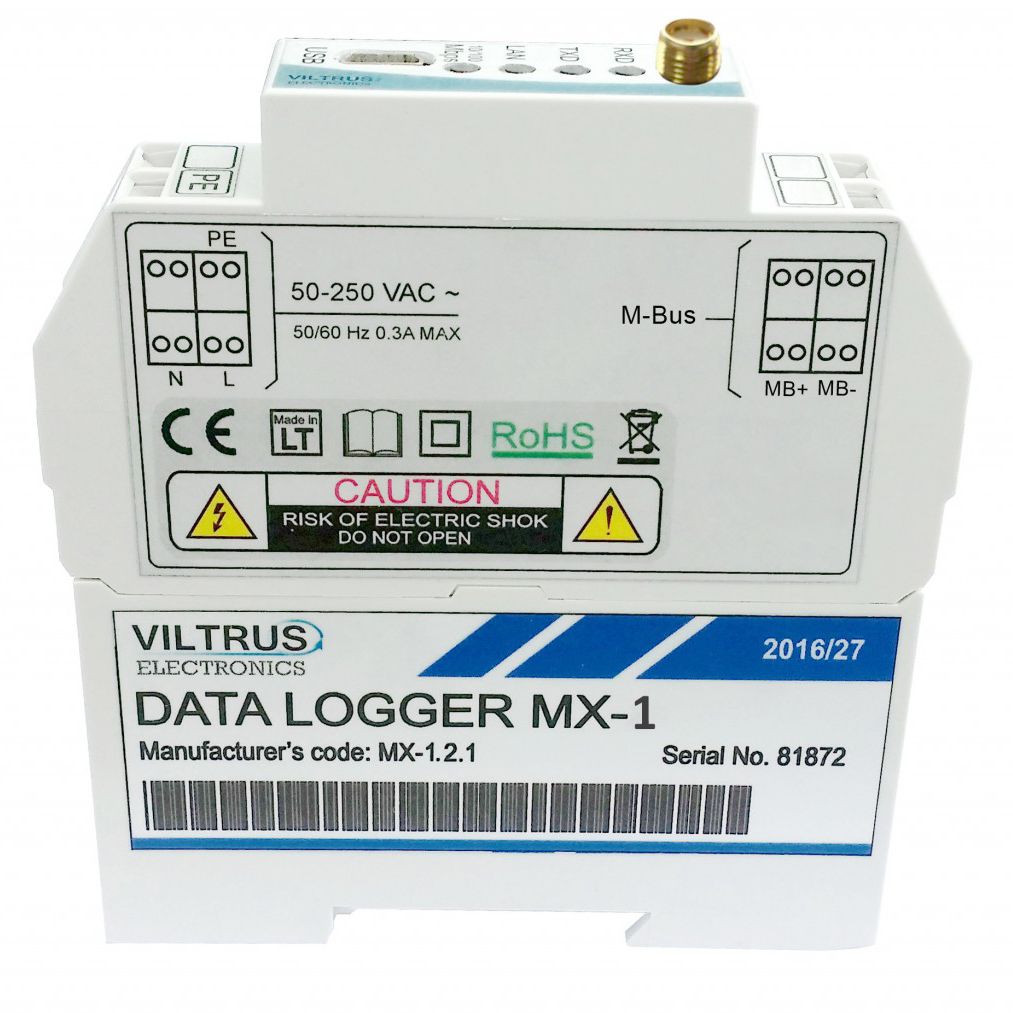 GSM/GPRS data logger - MX-1 - JSC Viltrus - M-bus / Modbus / DIN rail