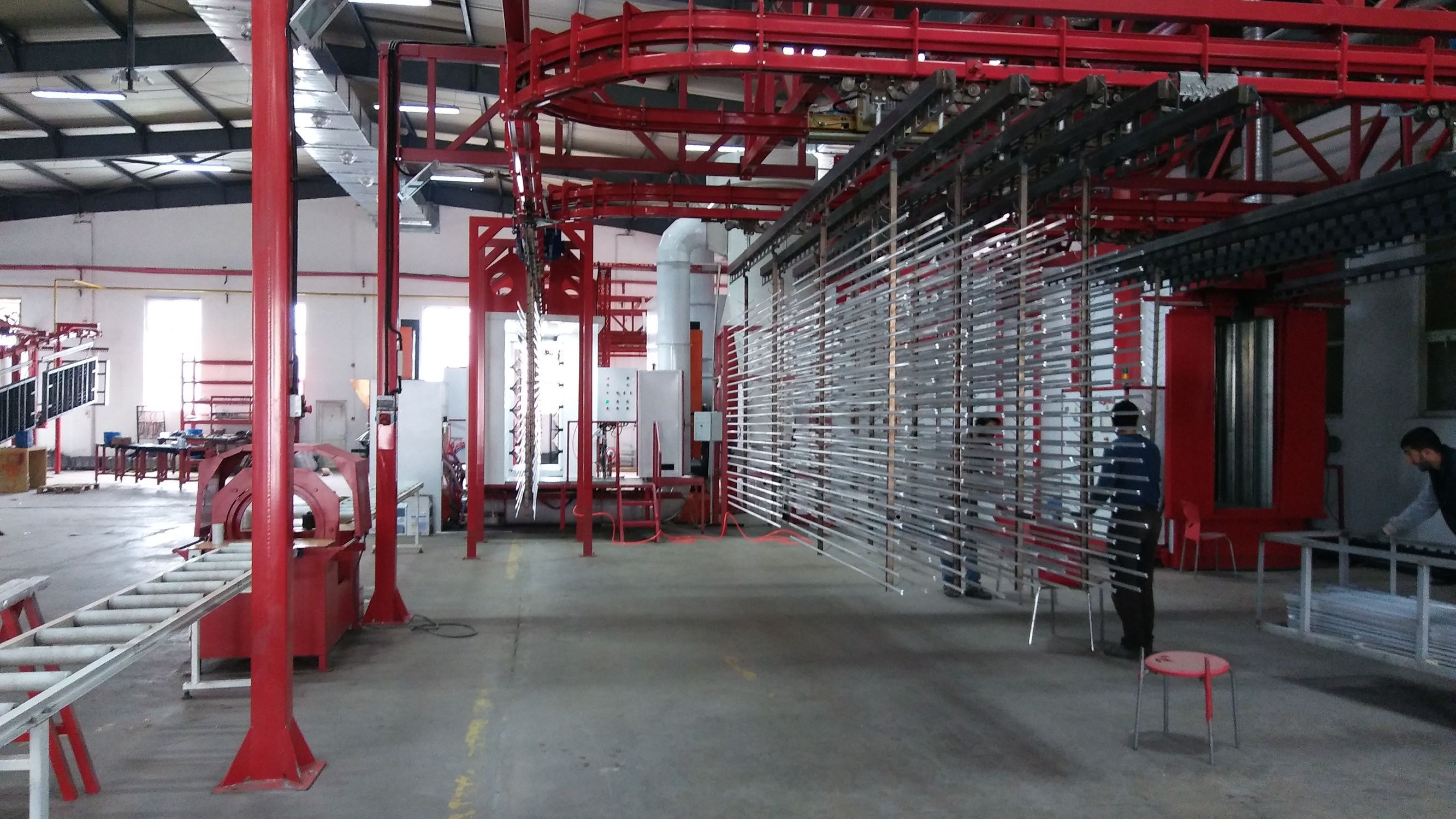 Automatic powder coating line - İSTANBUL ELECTROSTATICS - vertical