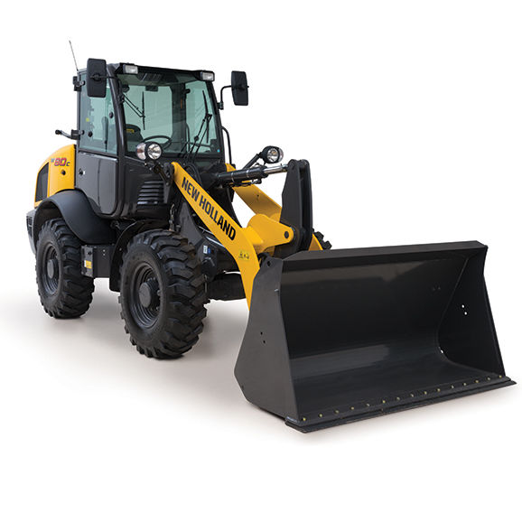 Wheeled loader - W80C - New Holland - articulated / compact / ergonomic