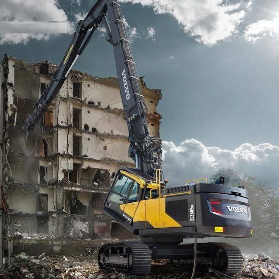 Large excavator / crawler / diesel / construction - EC380E HR - Volvo ...