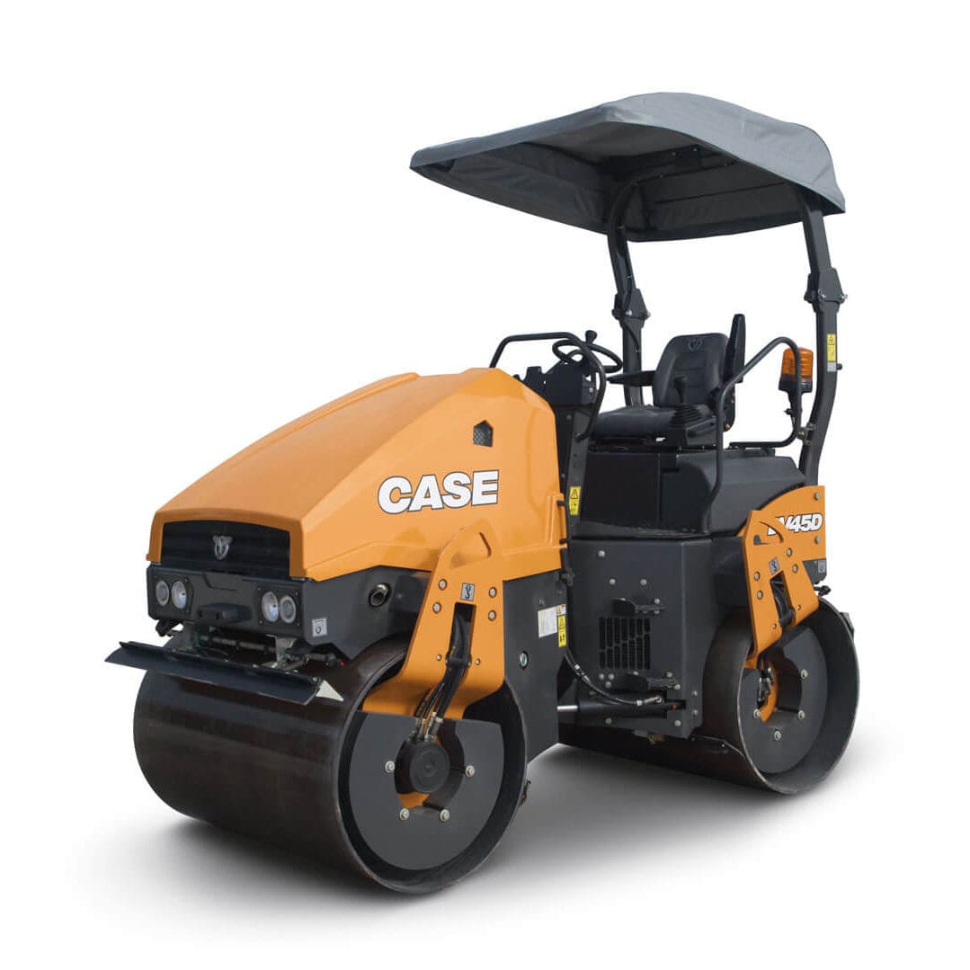 Vibrating road roller - DV45E - Case - tandem / articulated