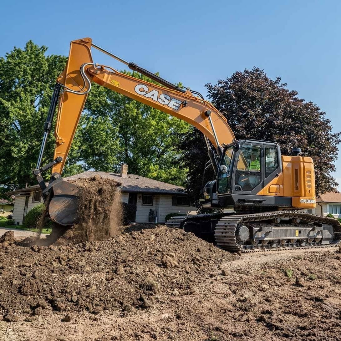 Medium excavator - CX300E - Case - crawler / diesel