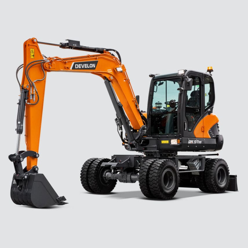 Medium excavator - DX57W-7 - DAEWOO Construction Equipment Division ...