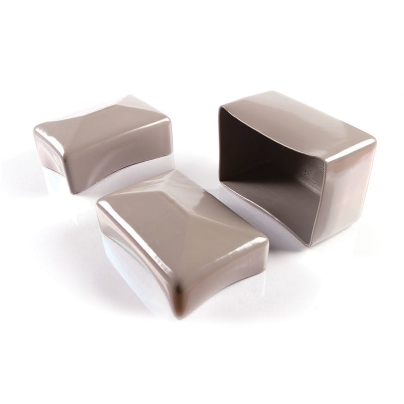 Rectangular cap - PC67 - StockCap - PVC / vinyl / protective