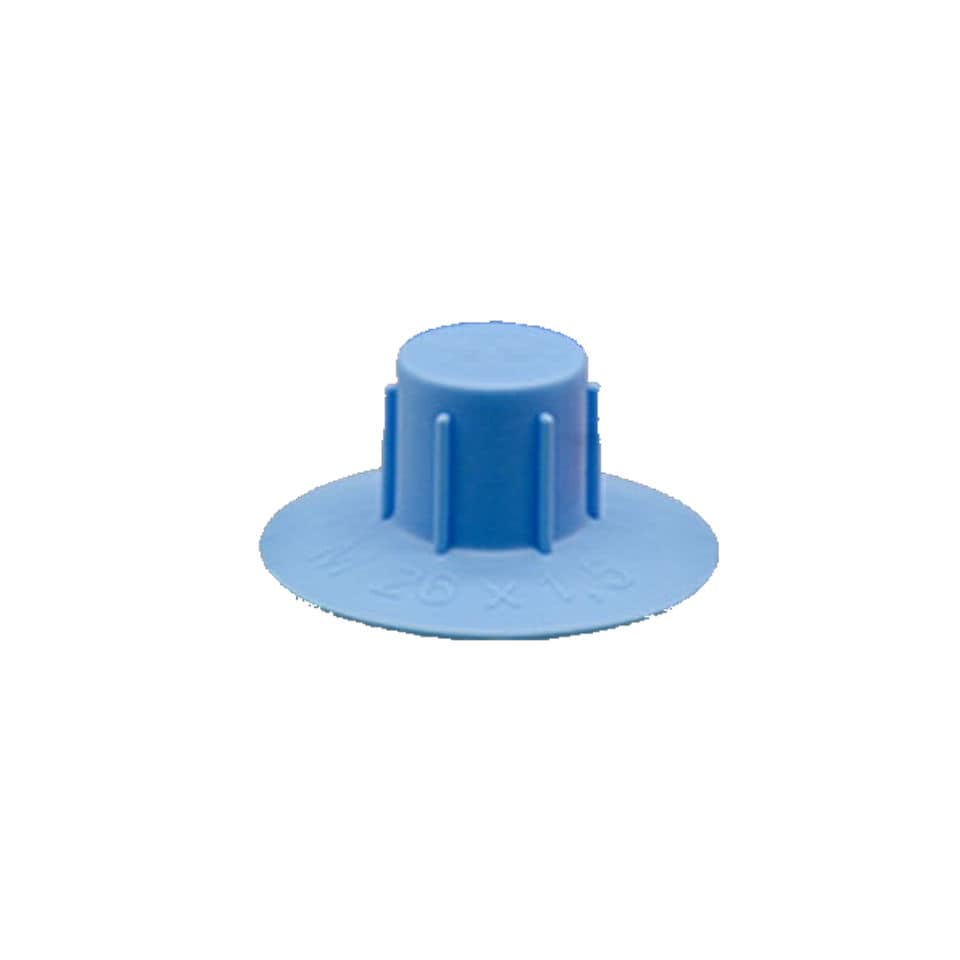 Threaded cap - FH series - PLASTEM - round / low-density polyethylene ...