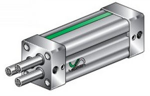 Pneumatic cylinder - AX7, AW7 series - VESTA - telescopic / double-acting
