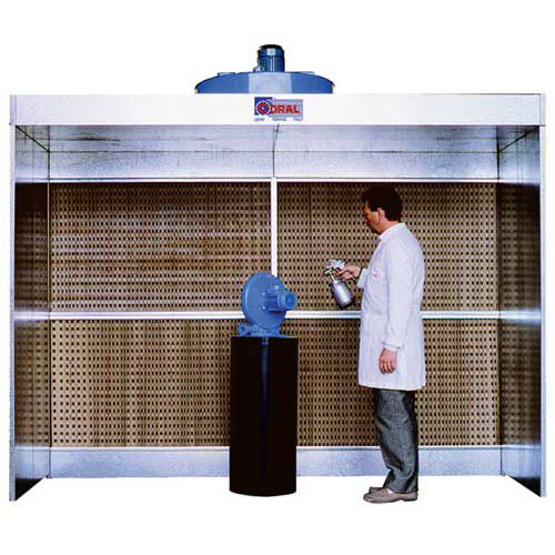 Open paint booth - EURODRY CA - Coral - for parts / dry filter ...