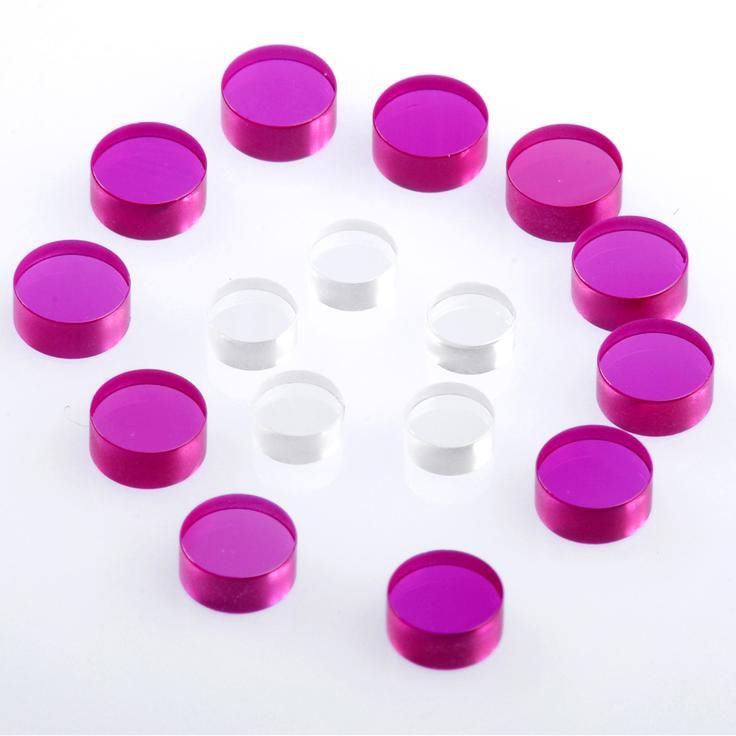 Ruby crystal axial bearing - CreatorOptics - sapphire crystal