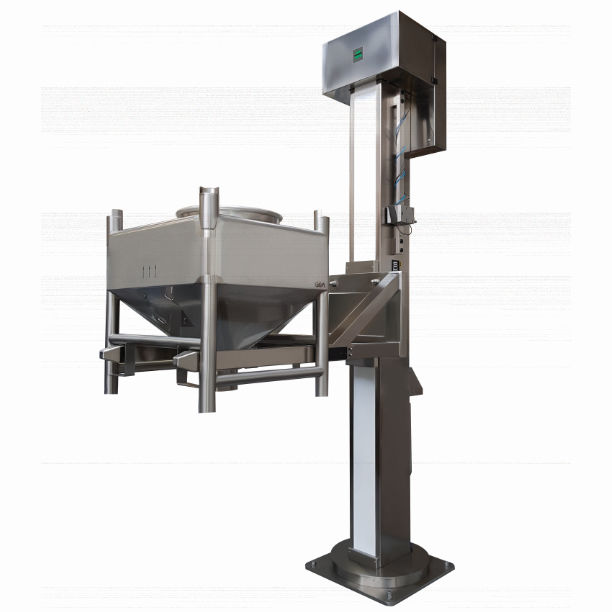 Lifting tipping station - SH series - Manes Macchine - for the chemical ...