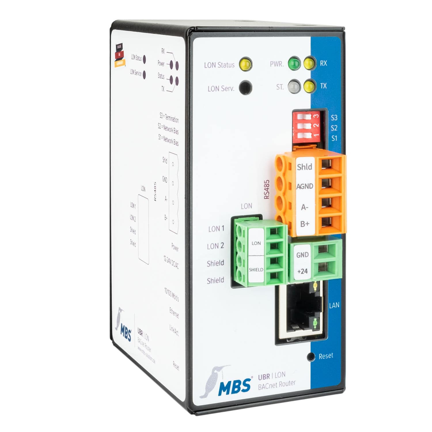 BACnet communication router - UBR | LON - MBS GmbH - LAN / RS485 / IP