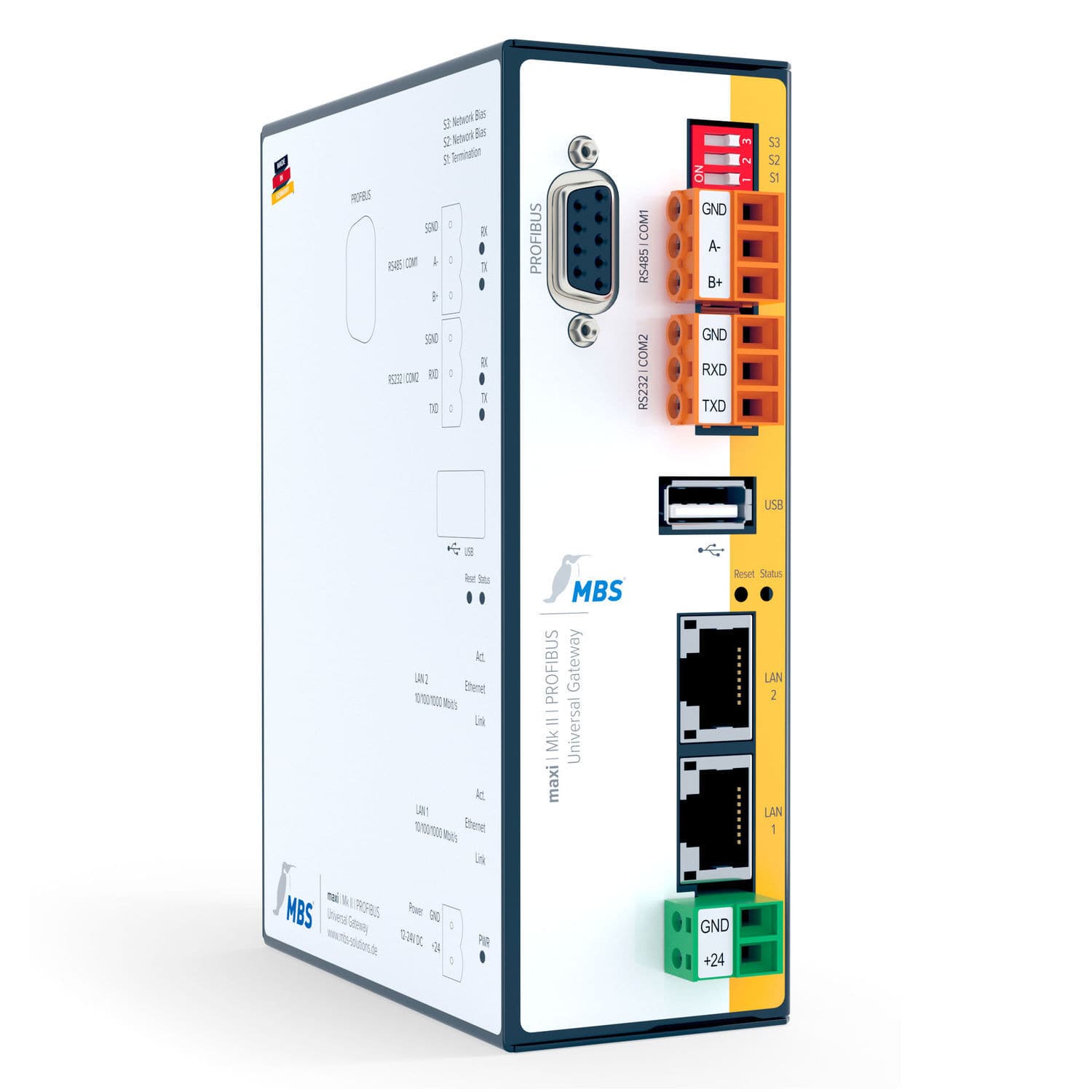 PROFIBUS gateway - maxi | Mk II | PROFIBUS - MBS GmbH - communication / LAN / RS-232