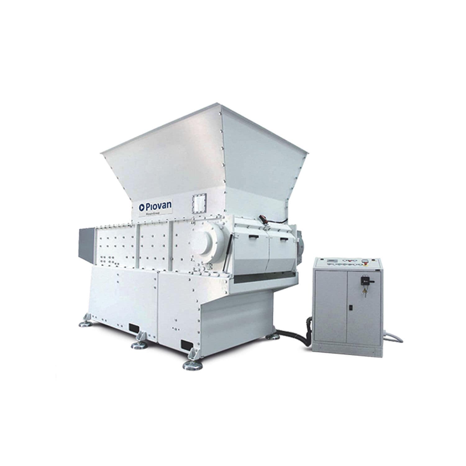 Single shaft shredder - TRM series - Piovan - for wood / paper / solid ...