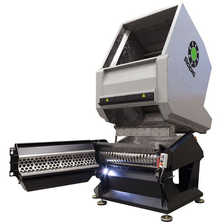 Single shaft shredder - Raptor FlexiPUSH series - Rapid Granulator ...