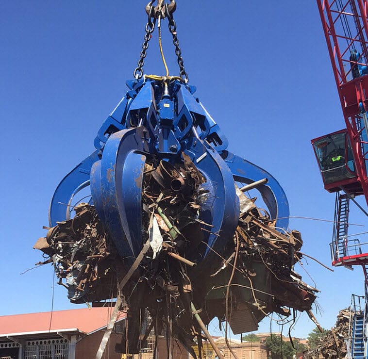 Orange peel grab - MMG/L - Peiner - hydraulic / scrap / wood