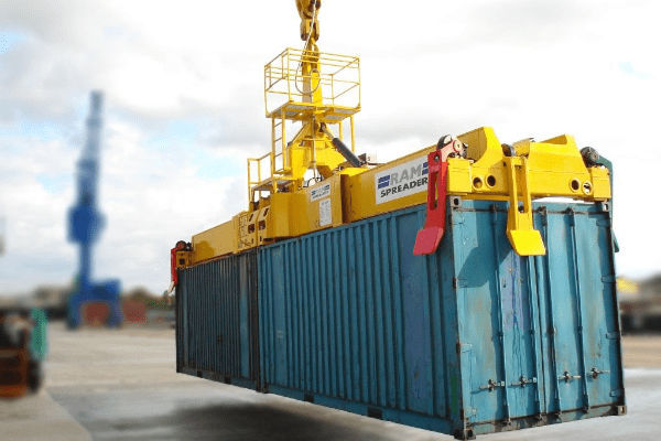 Container spreader - RAM2700 - Peiner - telescopic