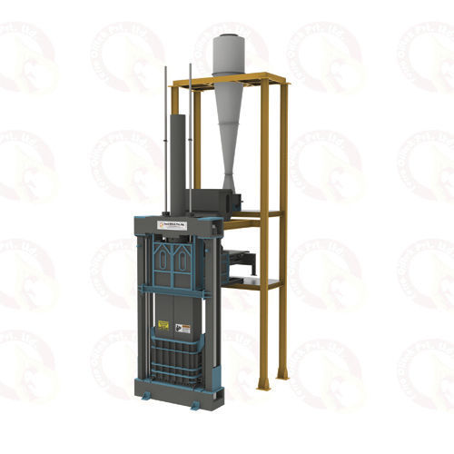 Bulk material baling press - FX-BPSB - FERRO OILTEK PVT. LTD - vertical ...